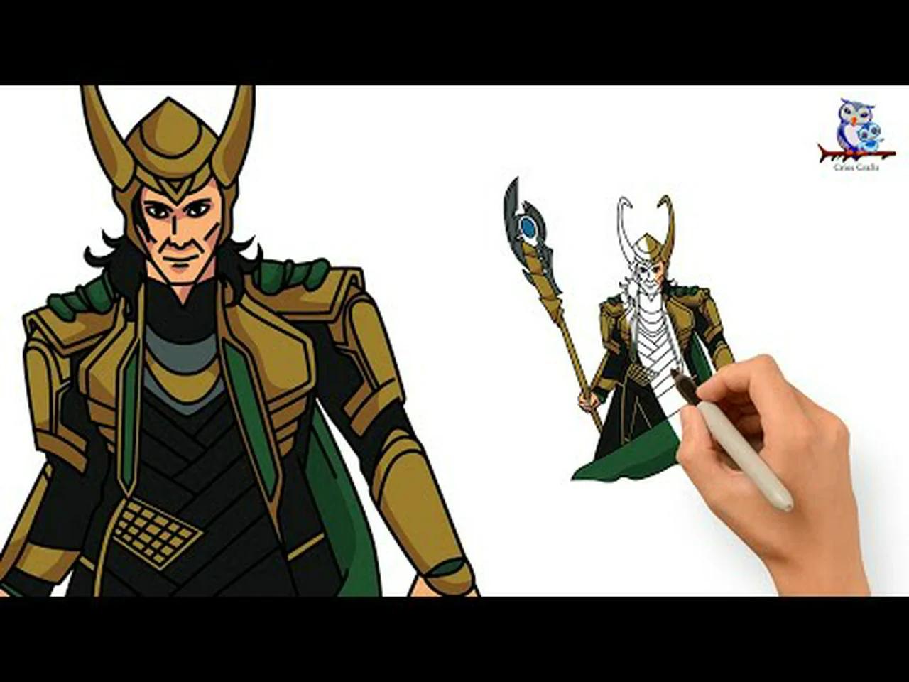How To Draw Loki Step by Step - Easy Art Tutorial