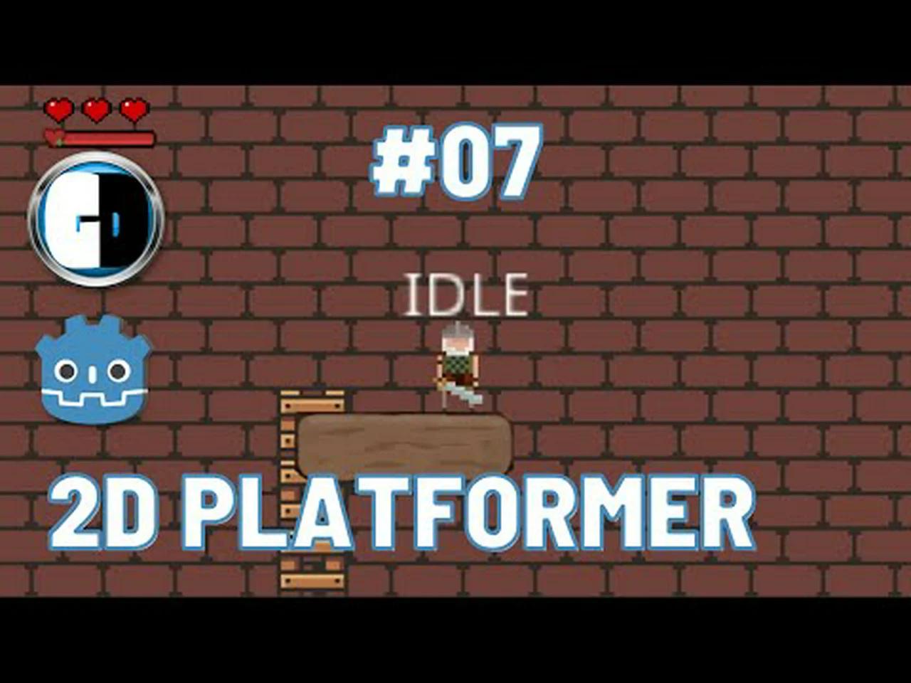 GODOT Engine TUTORIAL #7: Make Your First 2D PLATFORMER GAME with GODOT: PLATFORMS and LADDERS