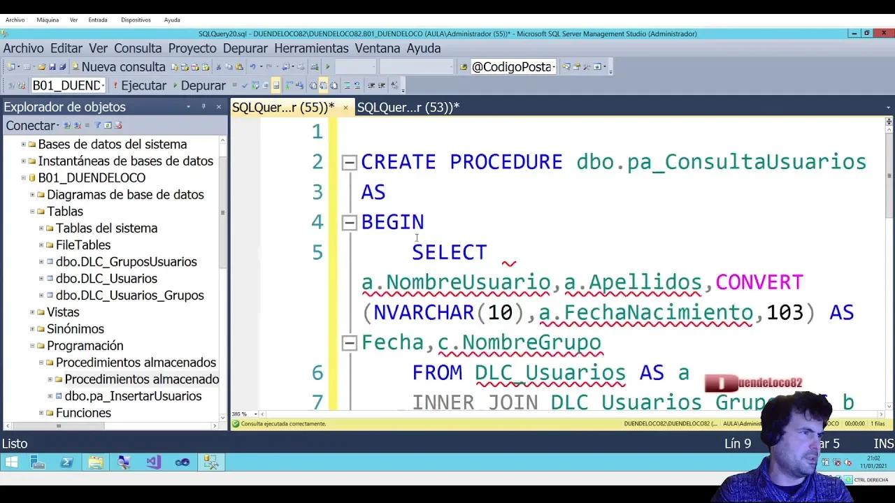 SQL Crear un Procedimiento en SQL Server para Mostrar Consultas