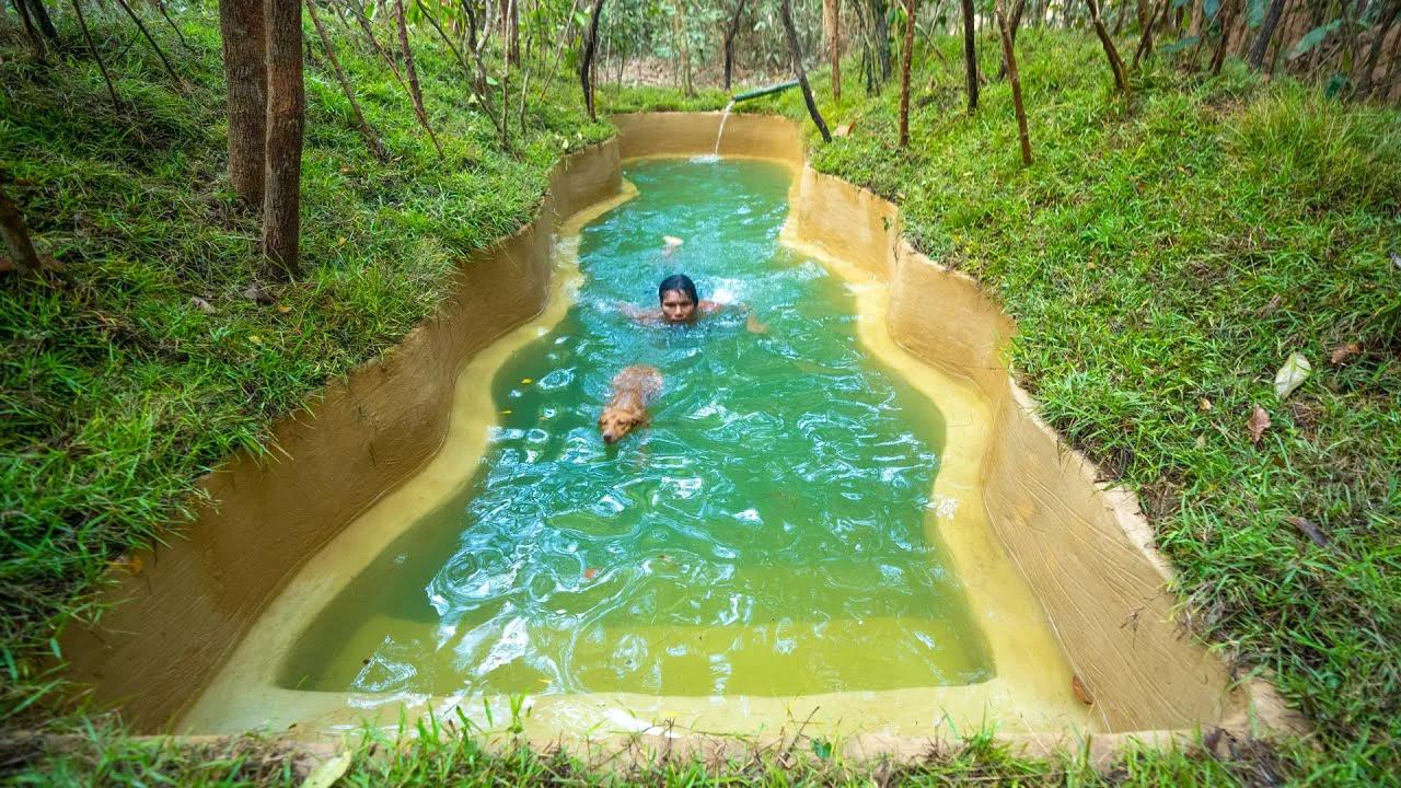 How to Build The Most Beautiful Swimming Pool for my Secret Underground ...
