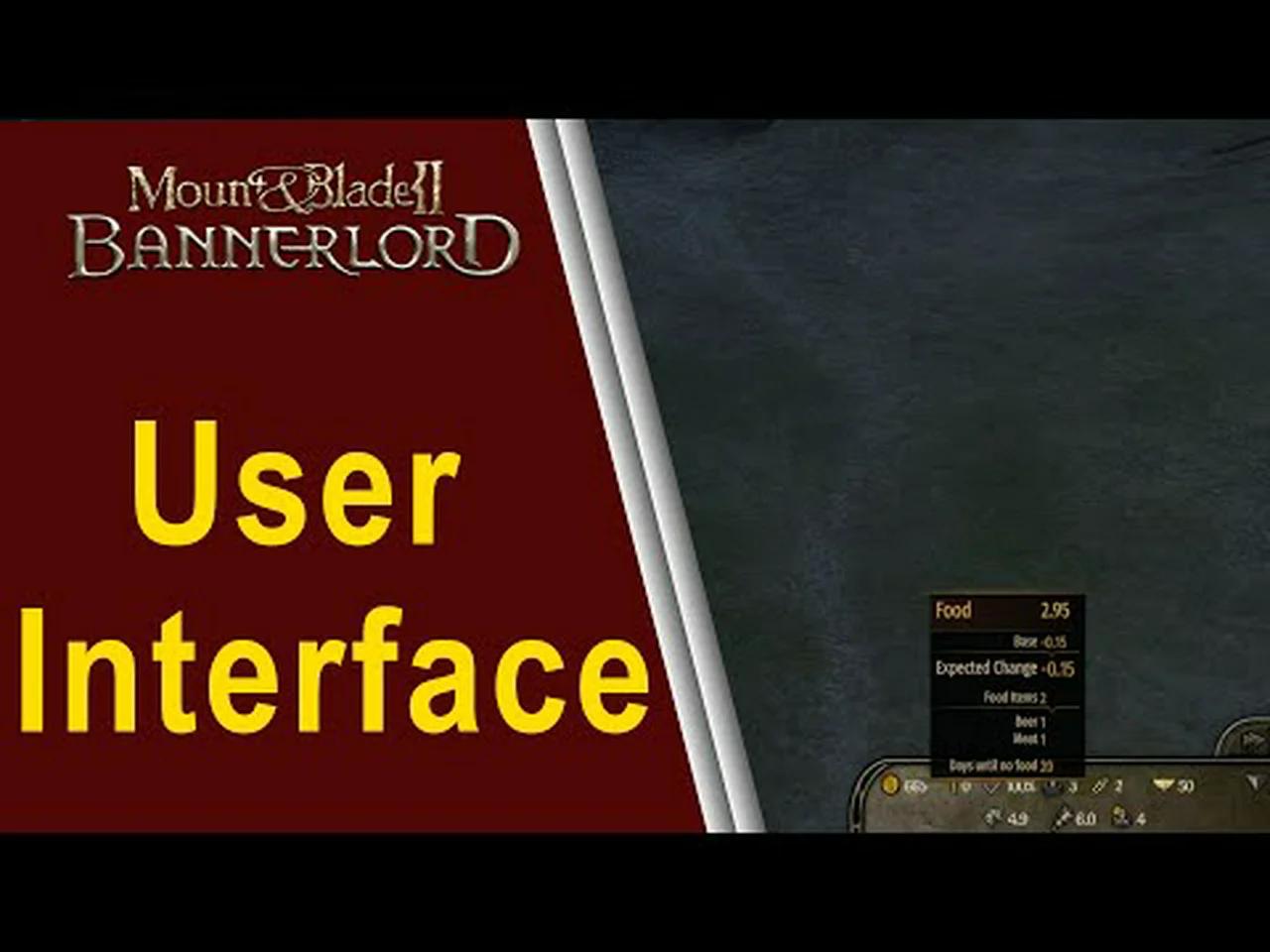Bannerlord Beginner Guide - User Interface - Campaign Map #bannerlord