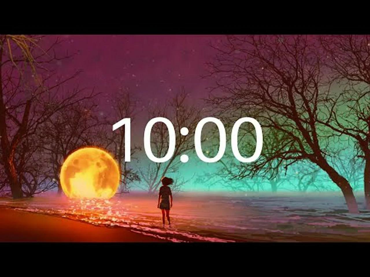10 MINUTE TIMER - Countdown Timer with Calm and Relaxing Piano Music ...