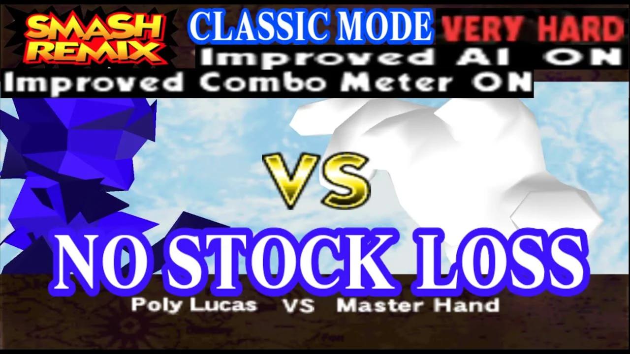 Smash Remix - Classic Mode Gameplay with Polygon Lucas (VERY HARD) No stock loss