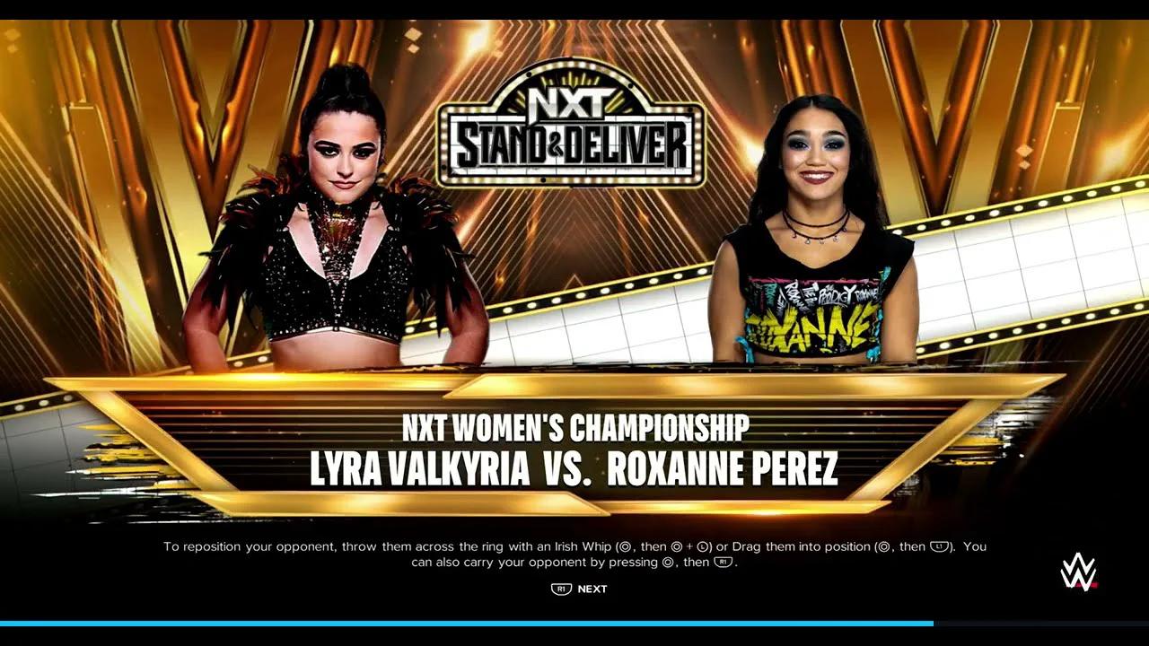 NXT Stand & Deliver 2024 Lyra Valkyria vs Roxanne Perez for the NXT ...