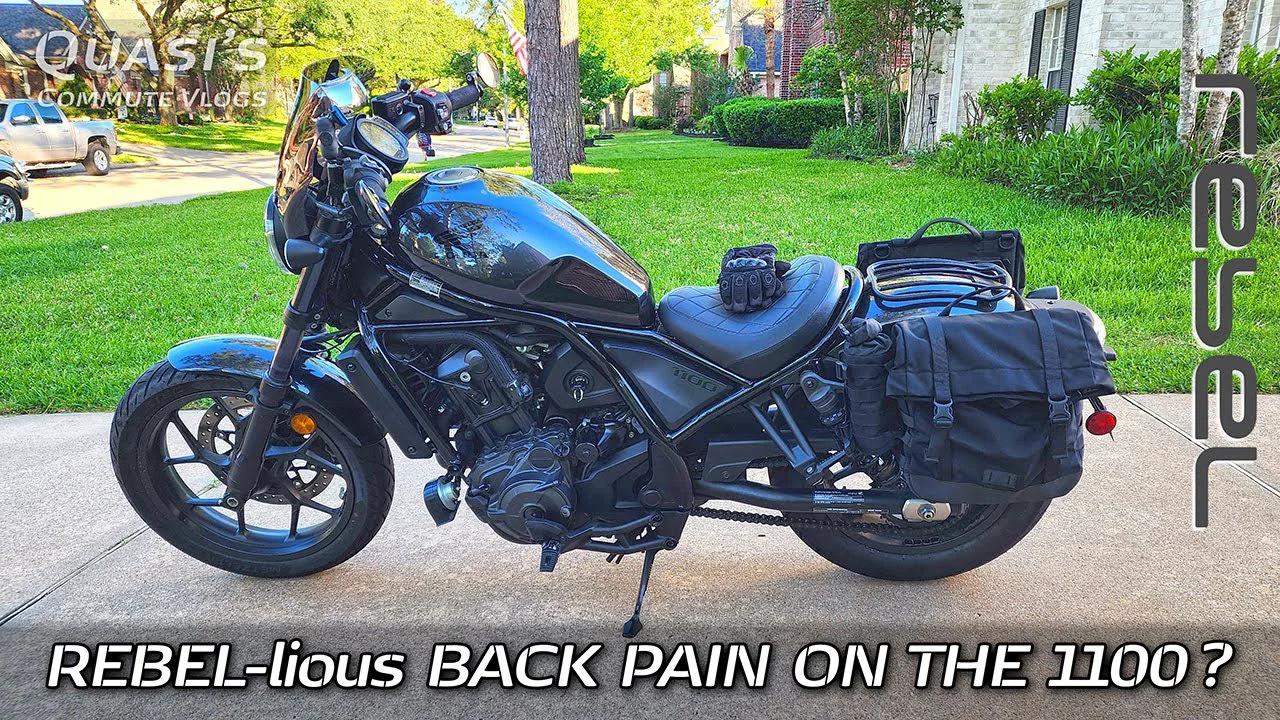 VLOG: Slow recovery & back pain on the Rebel 1100