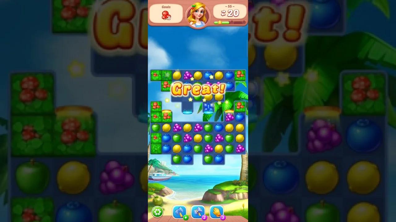 Fruit Diary Level 55 Walkthrough Guide Relaxing Match 3 Puzzle Mobile Game
