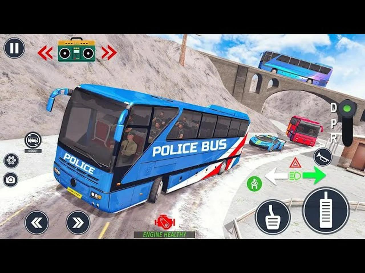 Police Coach Bus Driving - Police Bus Simulator Drive Bus Games Android ...
