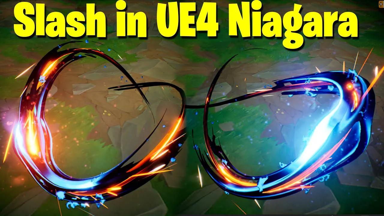 Slash in UE4.27 Niagara Tutorial | Download Files