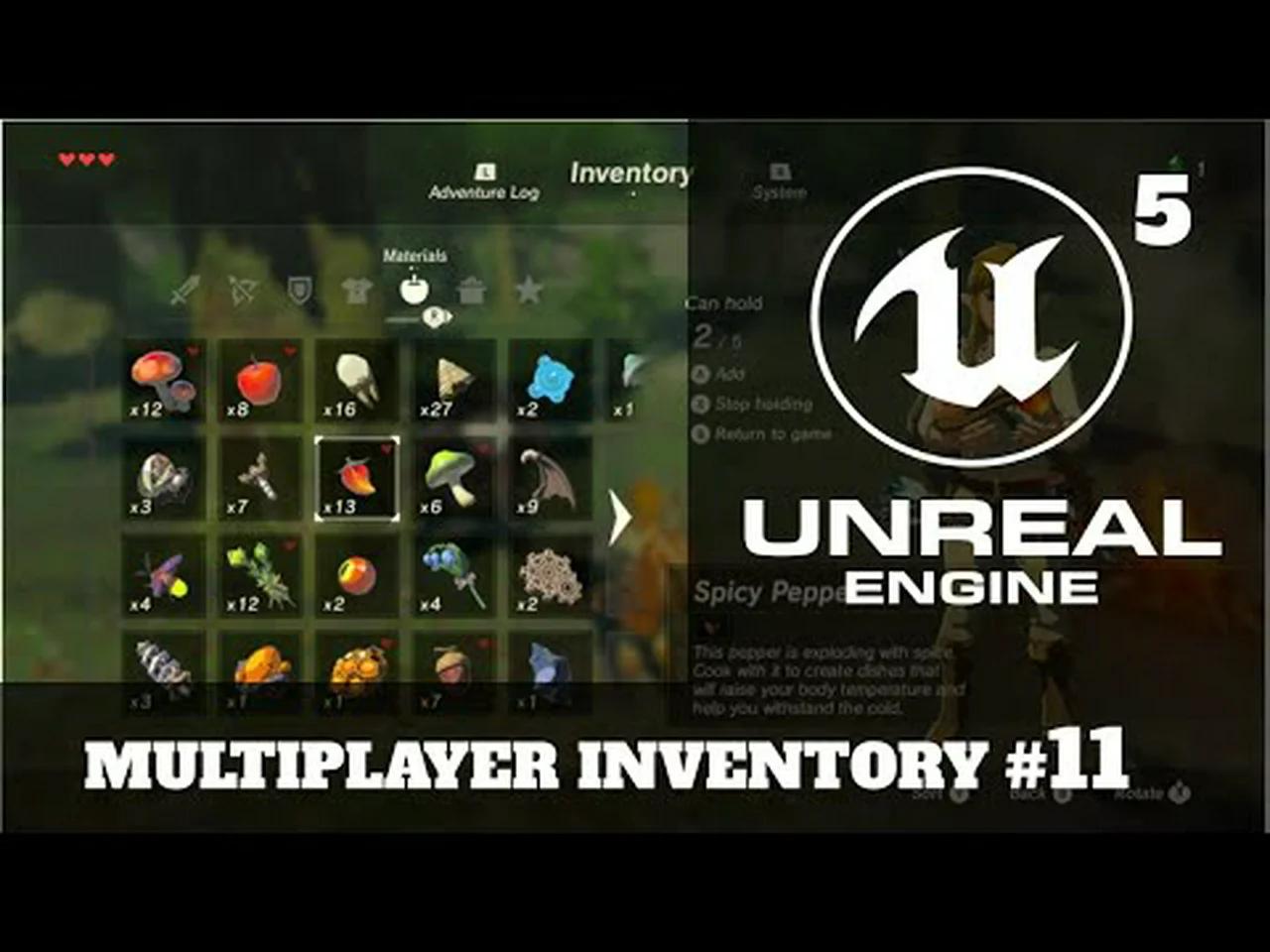 UE5 - Multiplayer Inventory Component #11- Split and drop item stack
