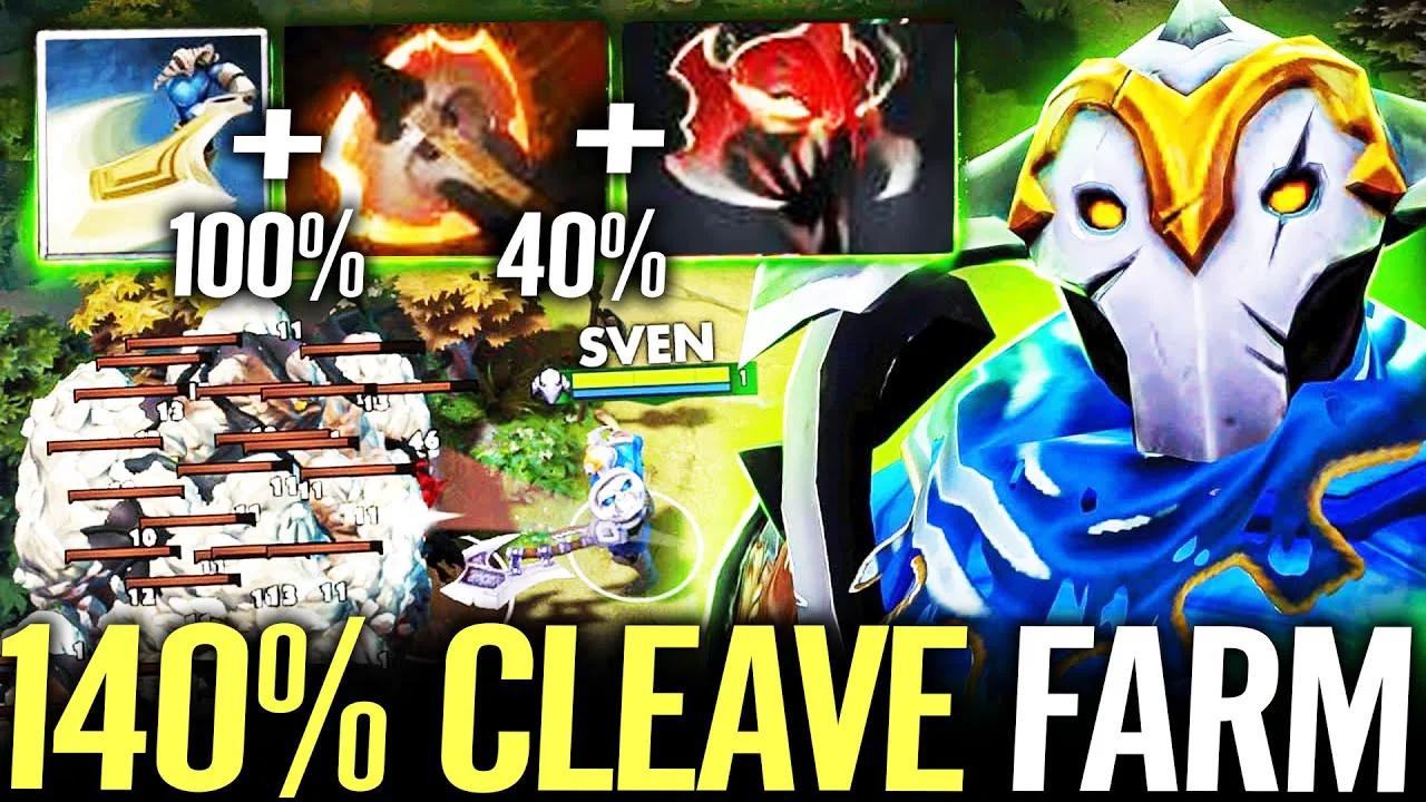 🔥 MASTER Sven Fury CANCER META — 140% CLEAVE Big Stack Fast Farm 100% ...