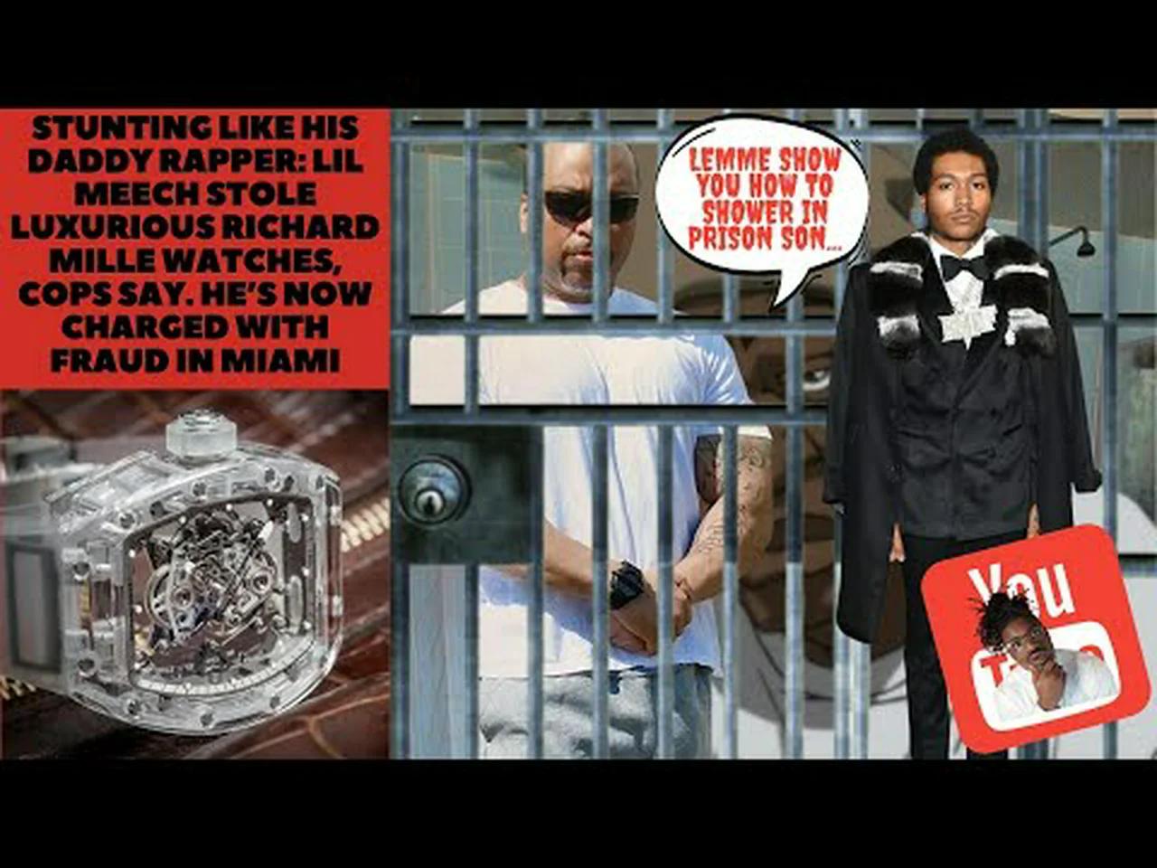 Stunting Like His Daddy: Rapper Lil Meech Arrested for Stealing ...