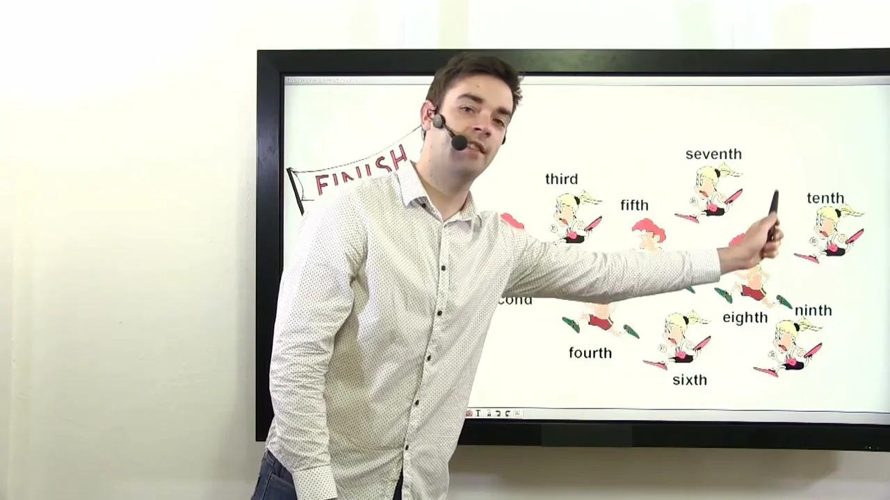 004 Learn English numbers cardinal ordinal numbers