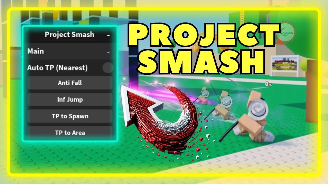 Roblox Project Smash Auto Win Script | Teleport | Fast Level And Fast Money