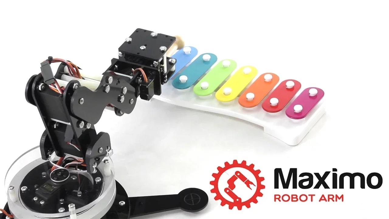 Maximo Robot Arm is playing with a Xylophone #2