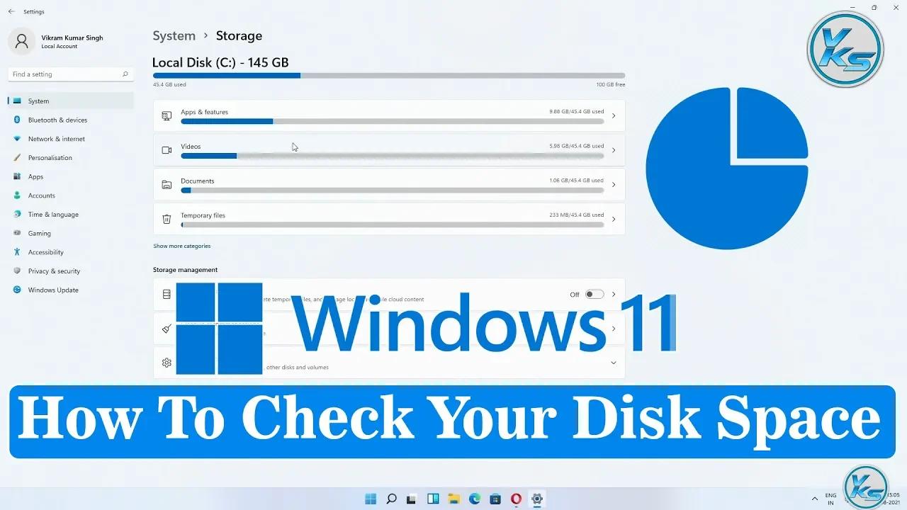 How To Check Your Disk Space in Windows 11