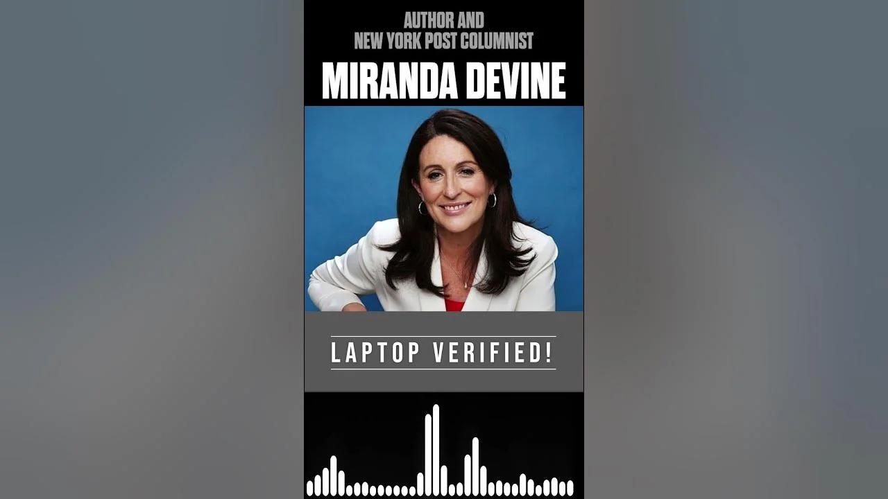 FBI Vindicates Miranda Devine on Hunter's Laptop