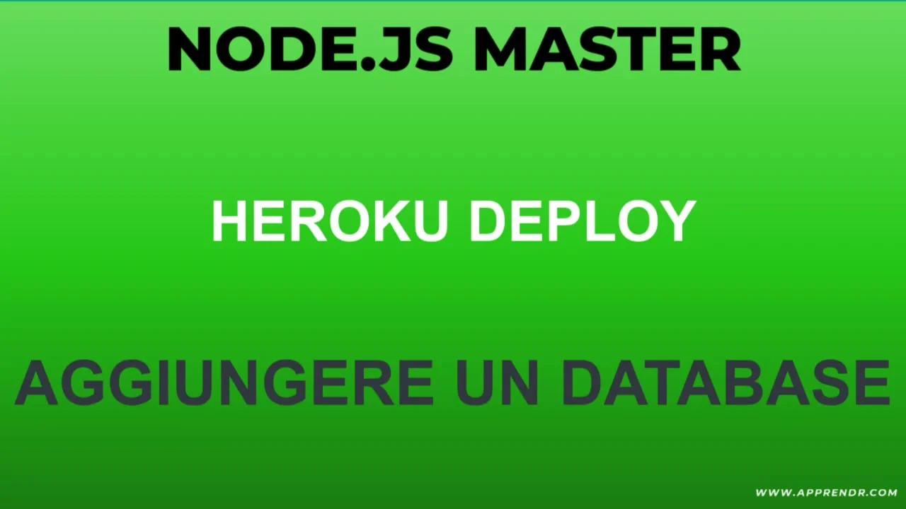 Configurare un Database MySQL con JawsDB su Heroku