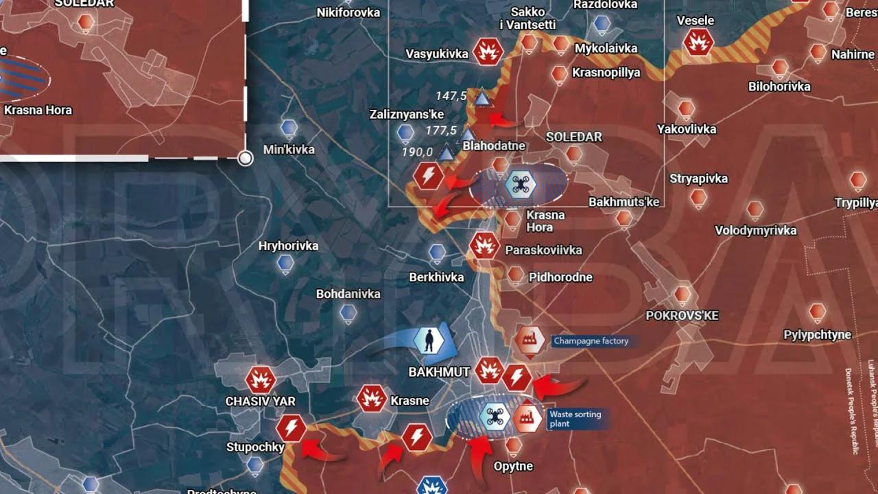 Ukraine Russian War, Rybar Map Analysis and Events for February 13 ...