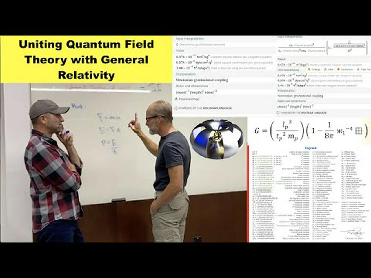 Uniting Quantum Field Theory with General Relativity