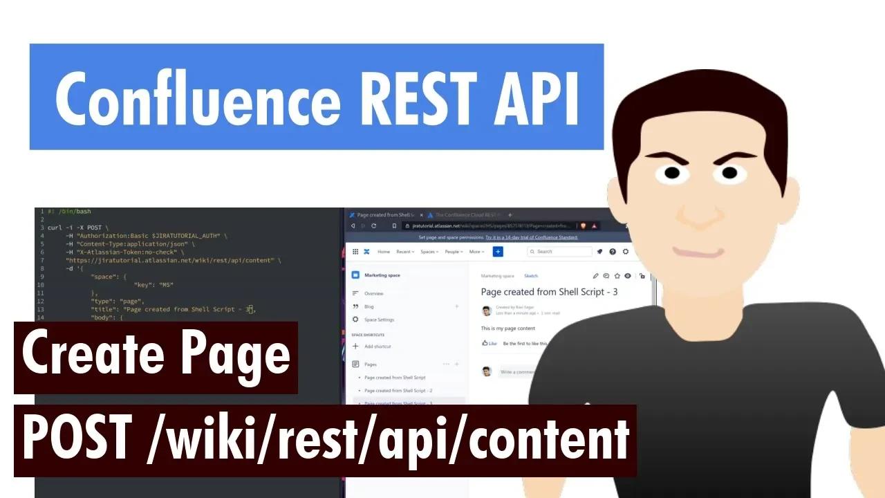 Confluence REST API - Create a page