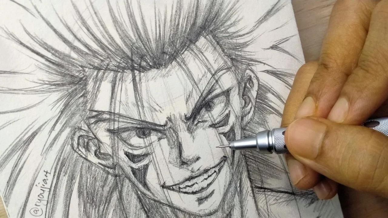 Speed Drawing - Demon Yusuke Yuyu Hakusho | Pencil art