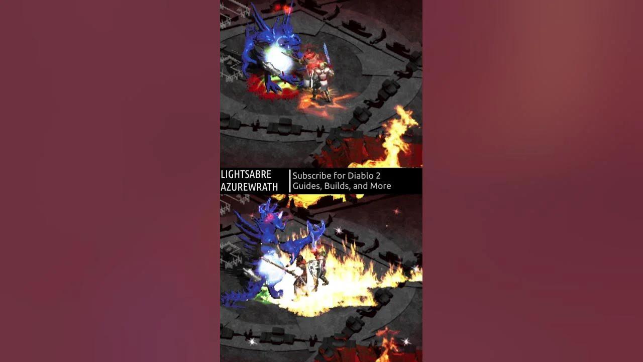 Diablo 2 Lightsabre vs Azurewrath #shorts #d2versus