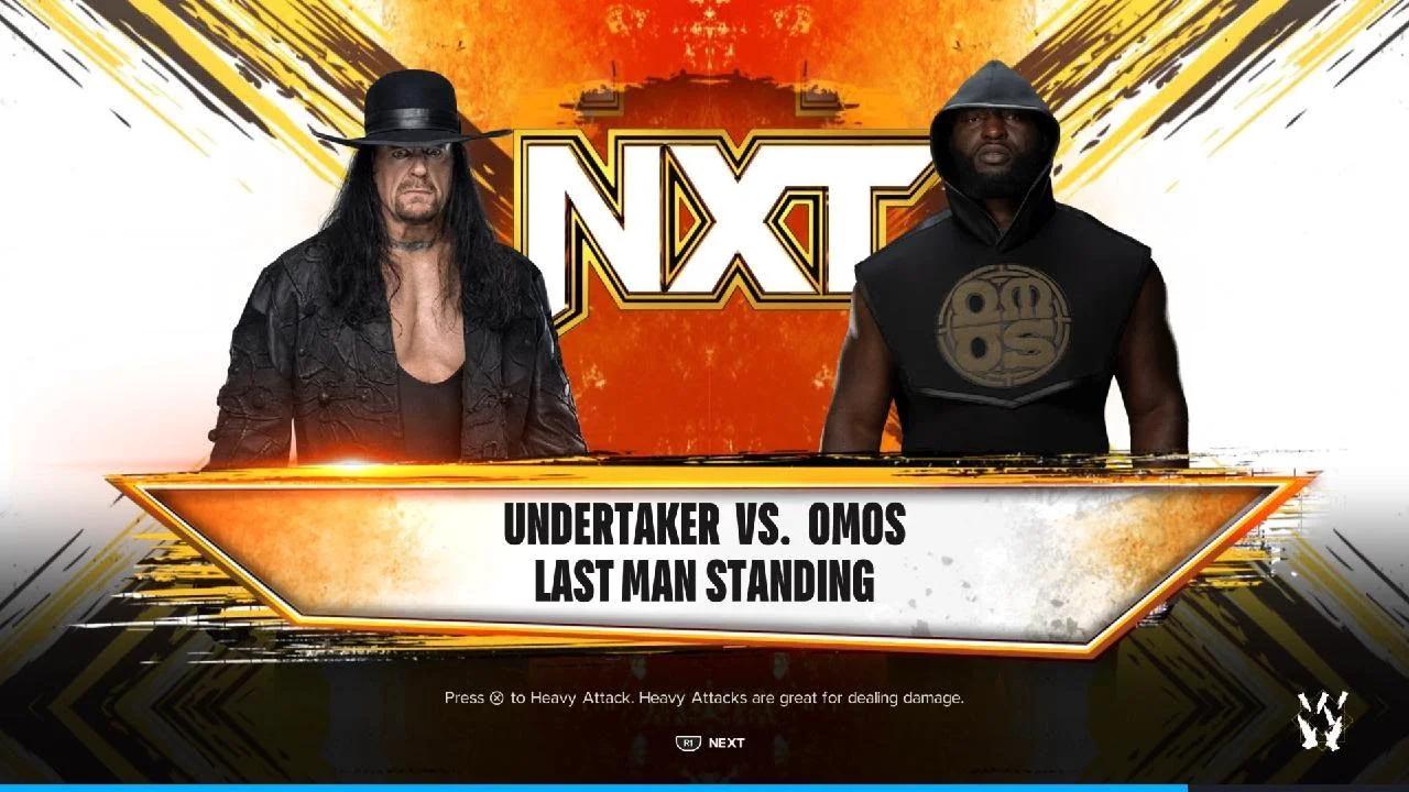 WWE2K24 4K Ultra HD: Undertaker VS Omos Last Man Standing Showdown!