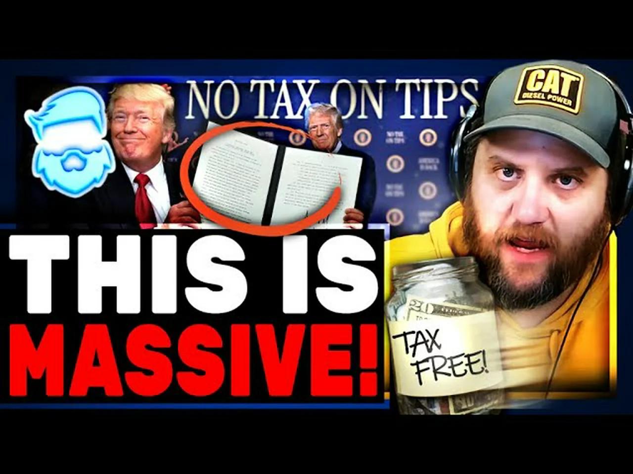 Trump ACTUALLY DID IT! No Tax On TIPS PASSES & LIBERALS MELTDOWN! Also Announces "Golden Dome"!