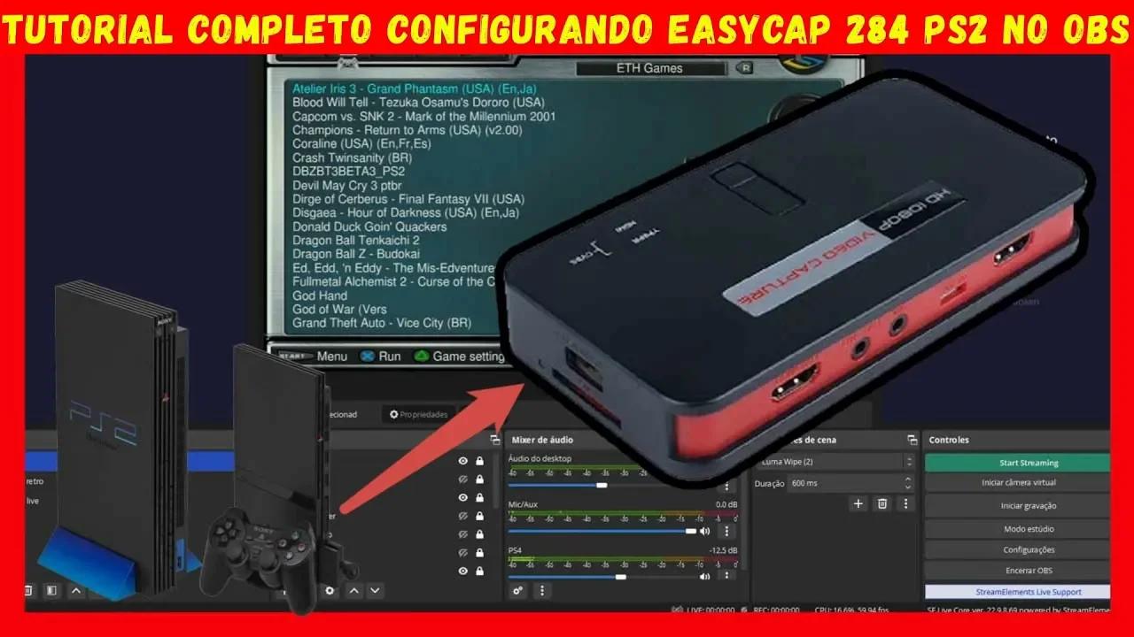 Tutorial Como Configurar OBS Placa de Captura Easycap 284/ pra live ...