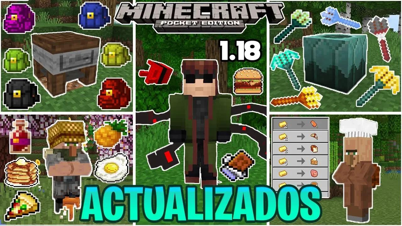 🙀TOP 10 Mejores MODS-ADDONS Survival para Minecraft Pe 1.18 a 1.18.12 (Bedrock) - PACK ADDONS MCPE🙀