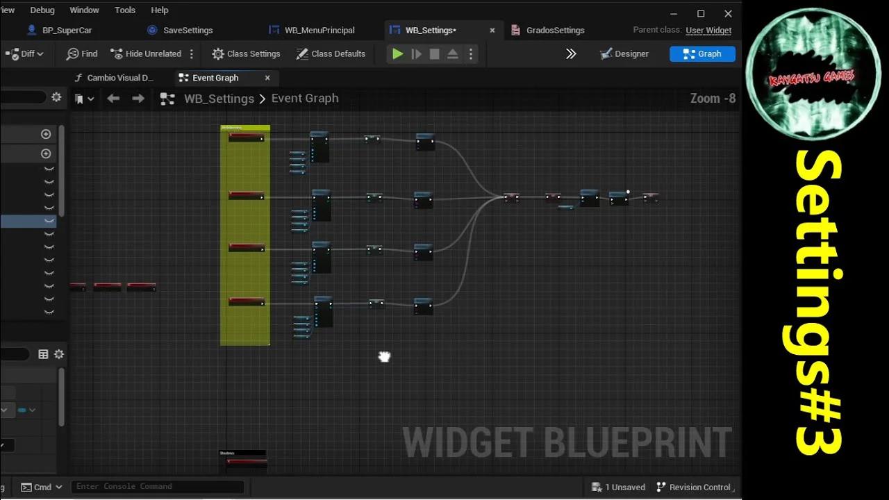 Unreal Engine 5: Tutorial Completo de Creación de Menú Principal 🚀🎮 #4 ( Settings Parte 3 )