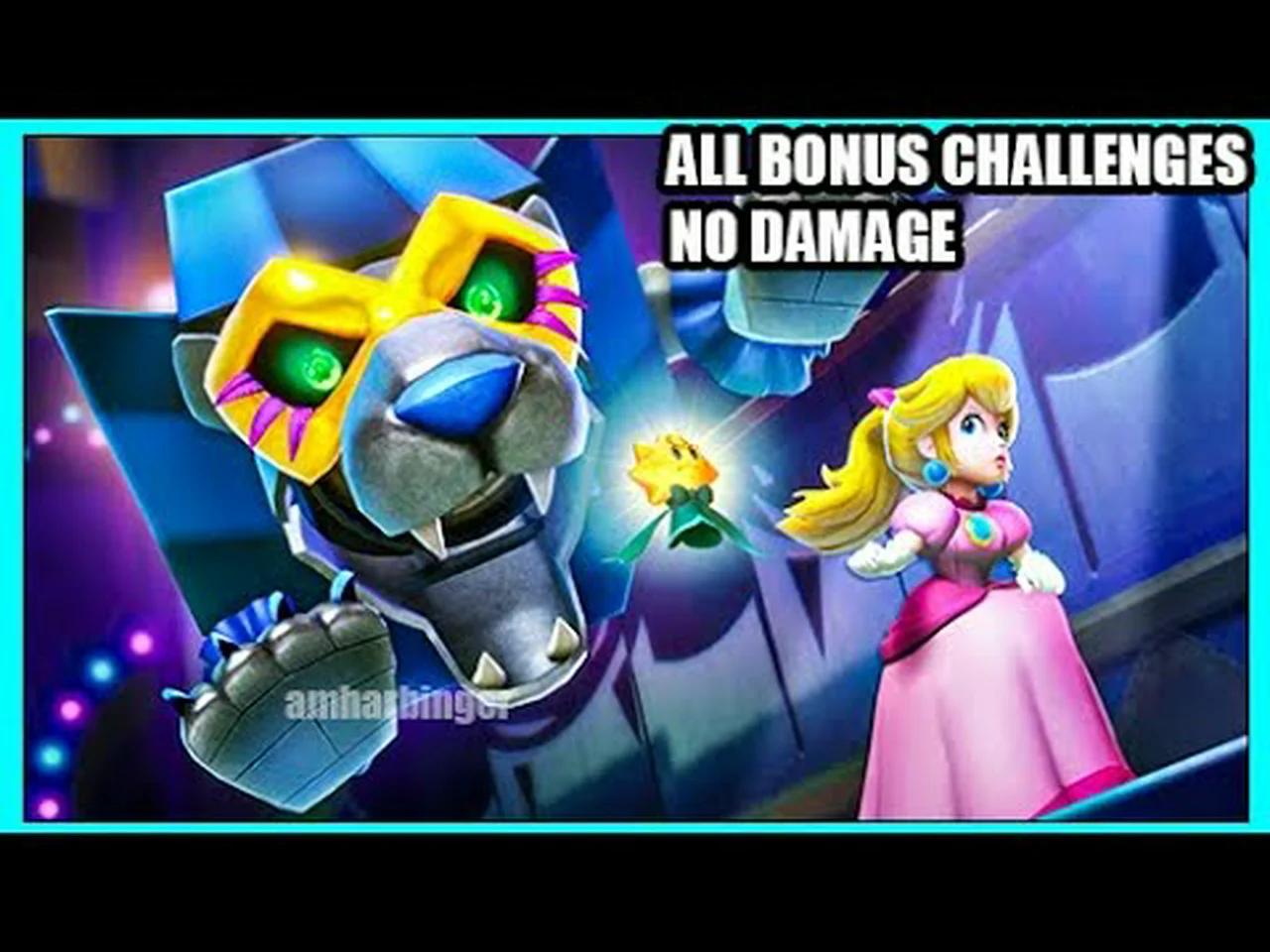 Princess Peach Showtime Darkle Boss Spotlion NO DAMAGE All Challenges ...