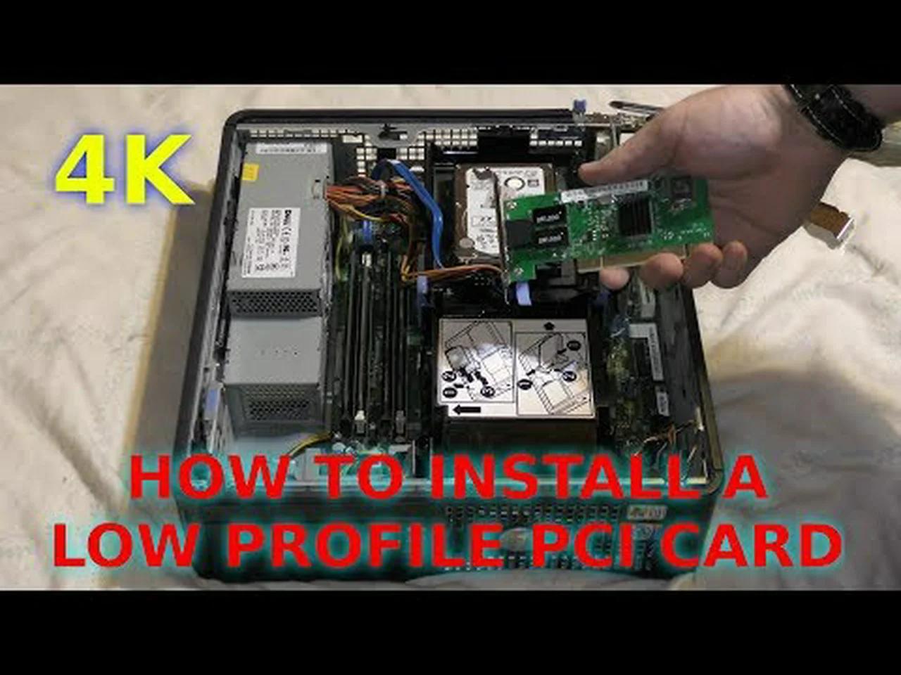 how to install a low profile pci card in a Dell Optiplex GX602 Linux ...