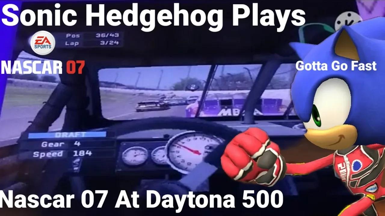 Sonic Hedgehog Plays Nascar 07 Race At Daytona 500 24 Lap Race PCSX2