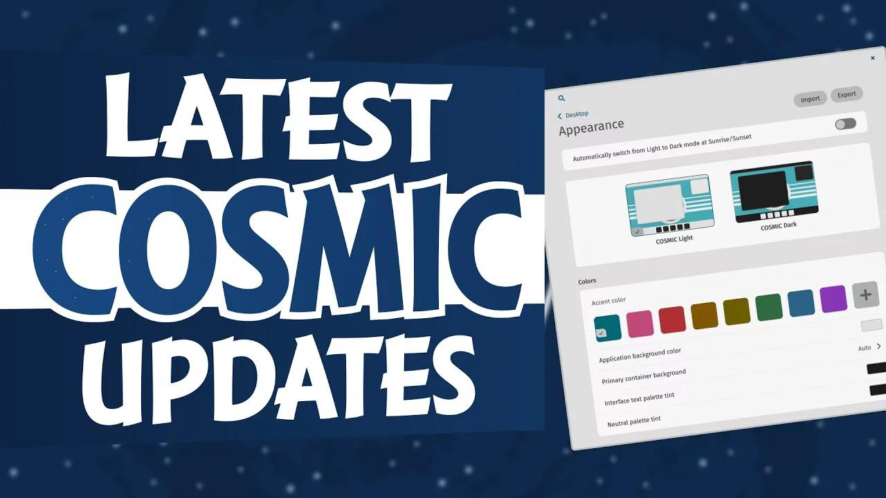 System76 latest COSMIC updates: TILING & APPEARANCE settings!