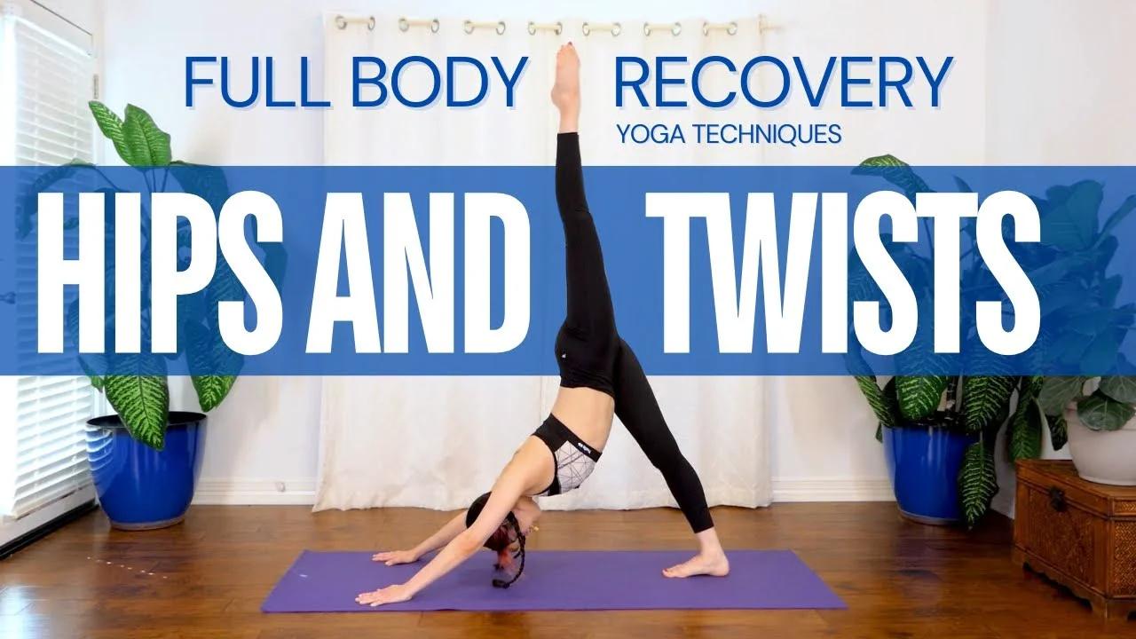🌿 Hips & Spinal Twists 🍃 Full Body Recovery Yoga Workout 🧘‍♀️ Low ...