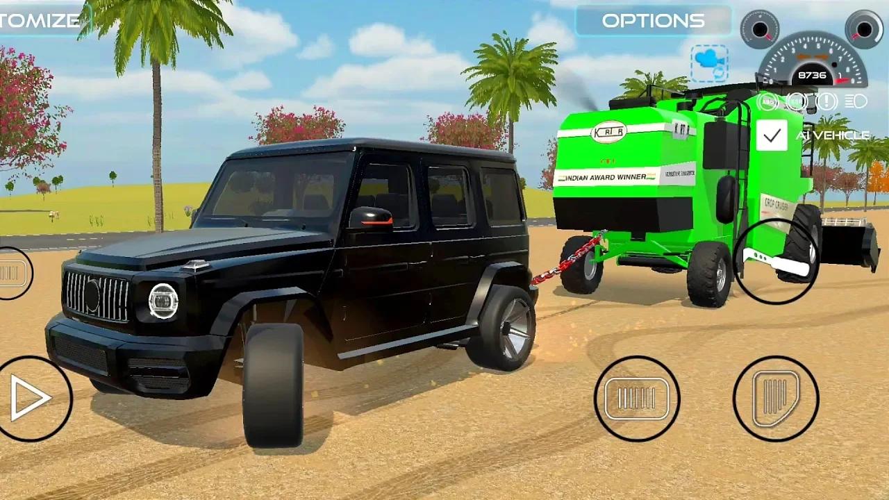 G Wagon Vs Harvester In Plain Field | Indian Vehicles Simulator 3d ...