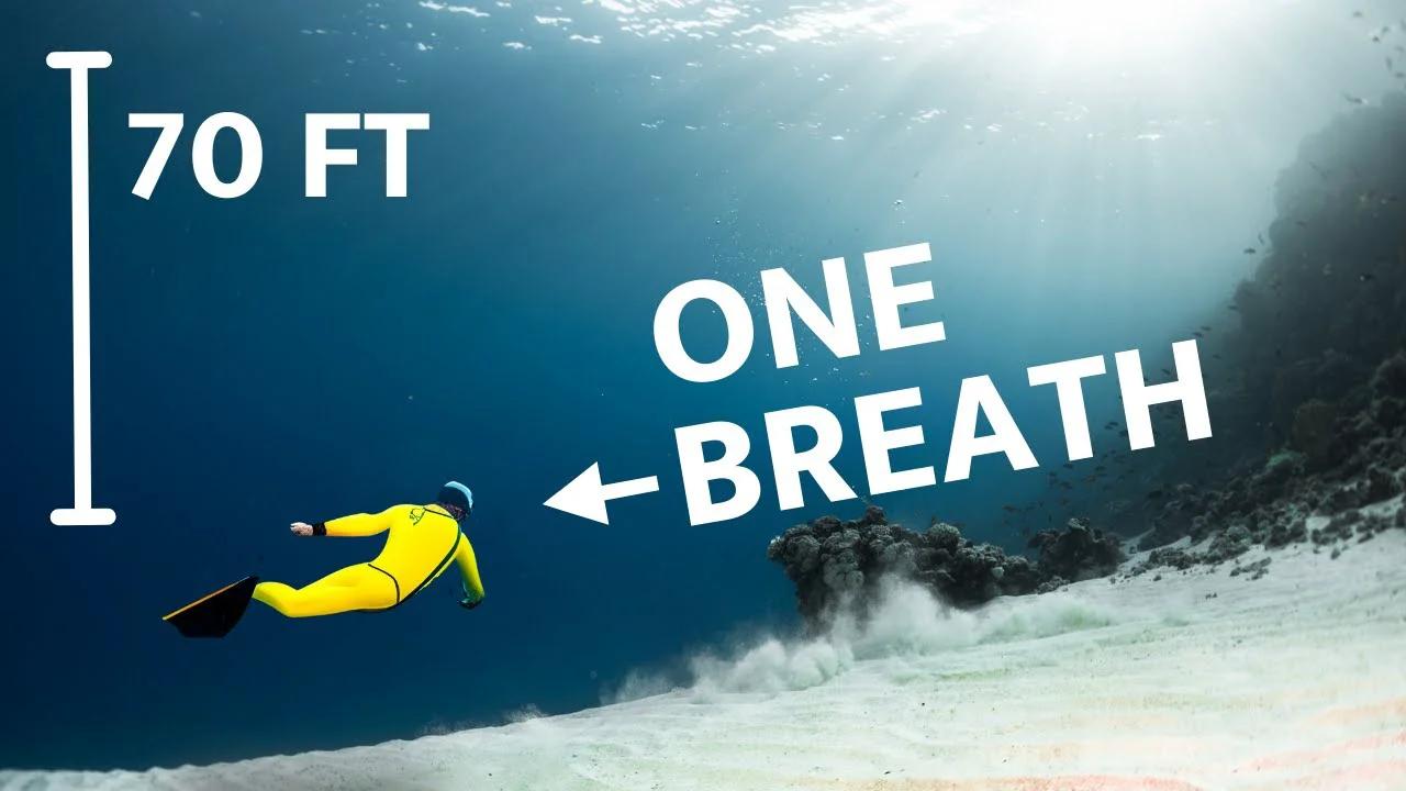 How To Dive 70 Feet On A Single Breath