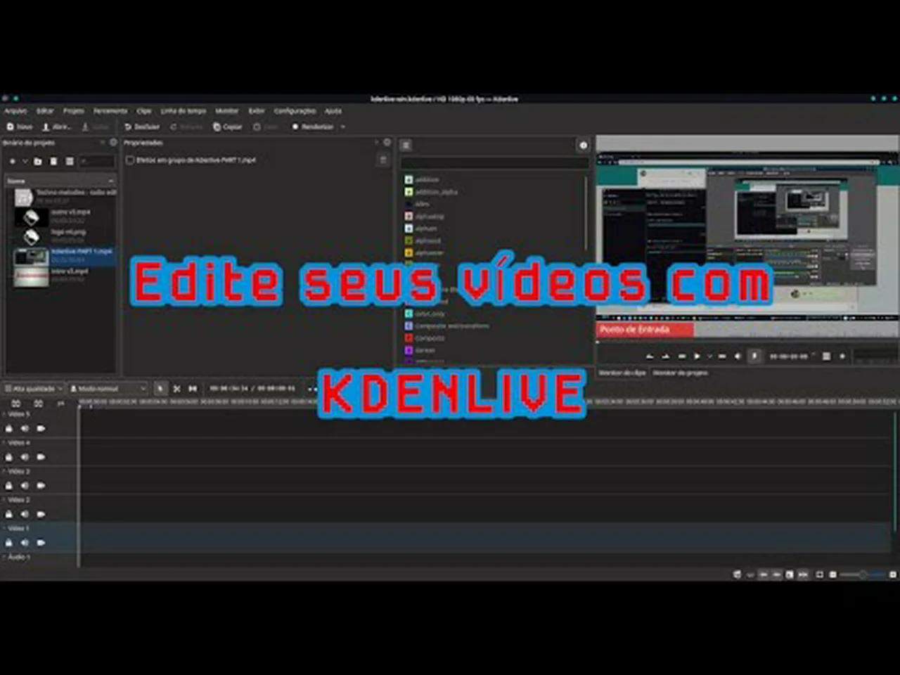 Instalar KdenLive no Windows. Edite seus vídeos!!!