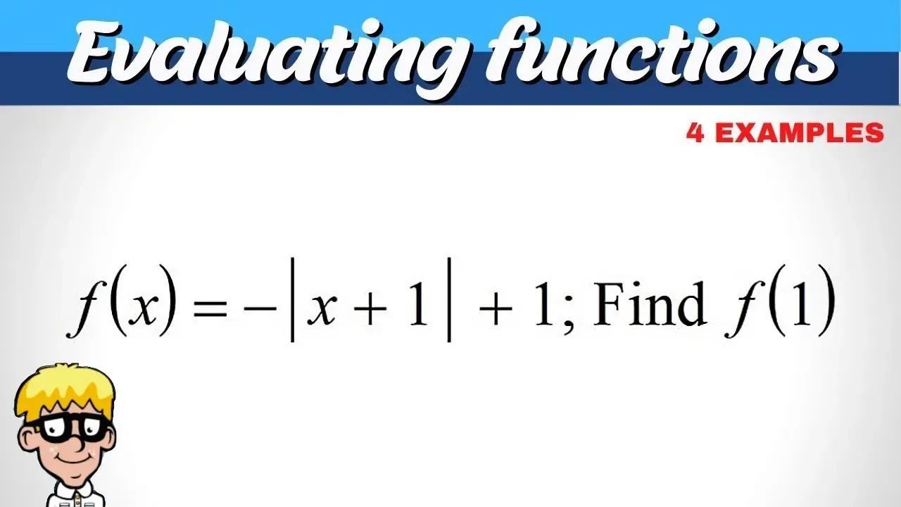 Evaluating Functions Algebra