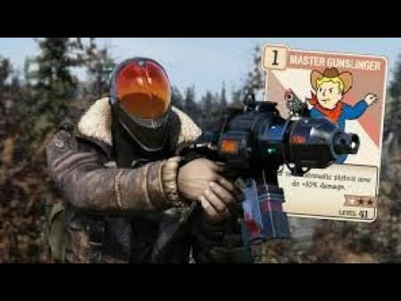 pistola GAUSS EXPLOSIVA | Vidriera de ARMAS | Fallout 76