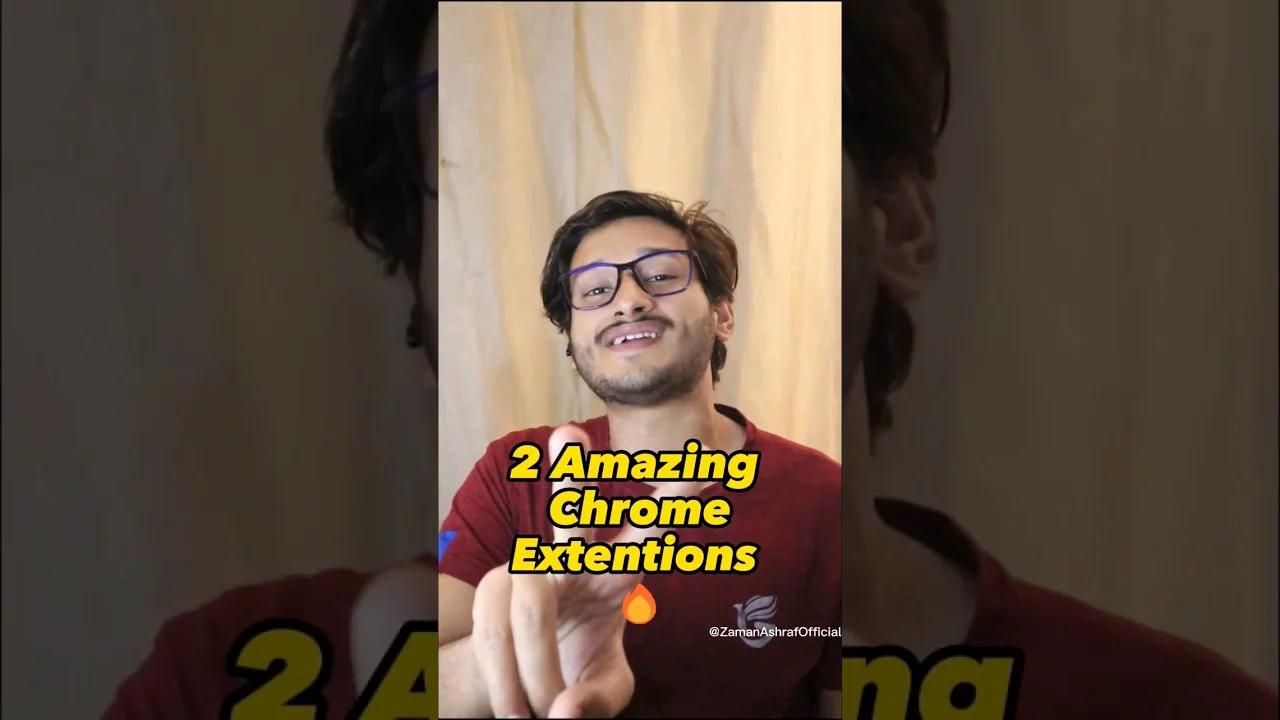 🤯 2 Cool Chrome Extention 💻 that'll BLOW YOUR MIND 🔥 #shorts