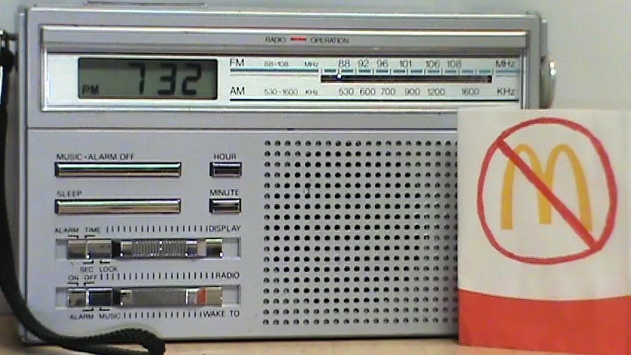 MacDonald's Instruments FM/AM LCD Digital Clock Radio