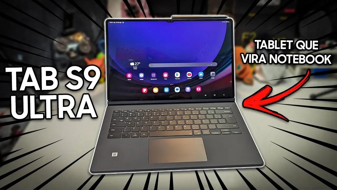 ESSE TABLET COM ANDROID VIRA UM NOTEBOOK DE 14 POLEGADAS! | Galaxy Tab ...