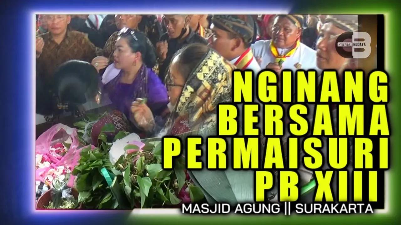 TRADISI NGINANG DAN BEREBUT JANUR (SEKATENAN) || KARATON SURAKARTA ...
