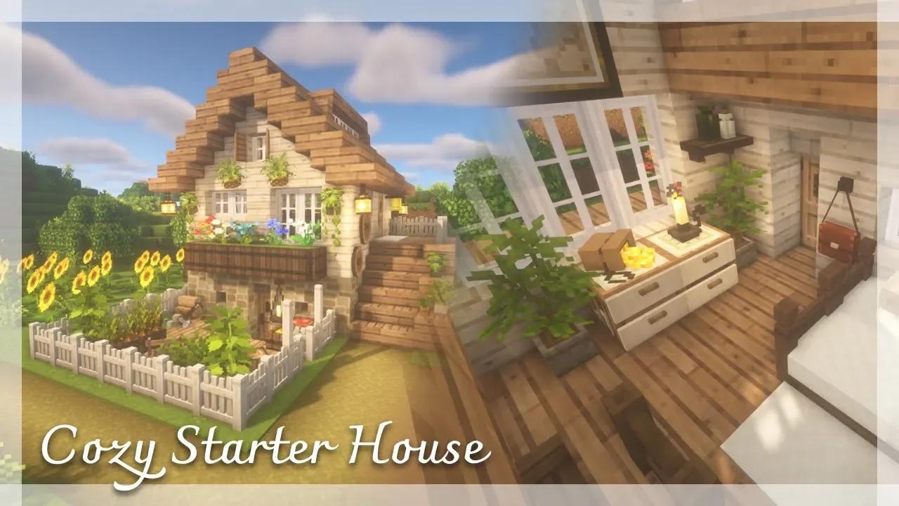 [Minecraft] 🌻🌿Cozy Starter House Tutorial / Cottagecore