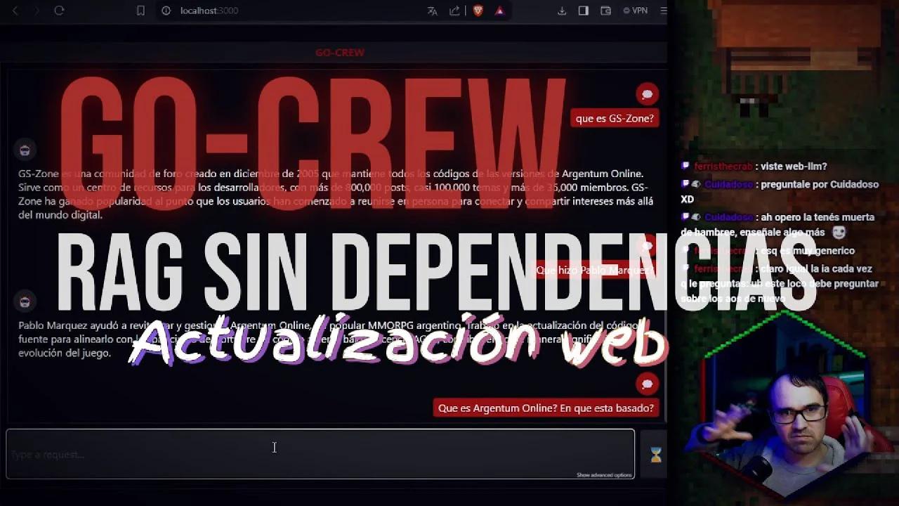 GO-CREW 🤖 Actualización de mi proyecto RAG con Ollama
