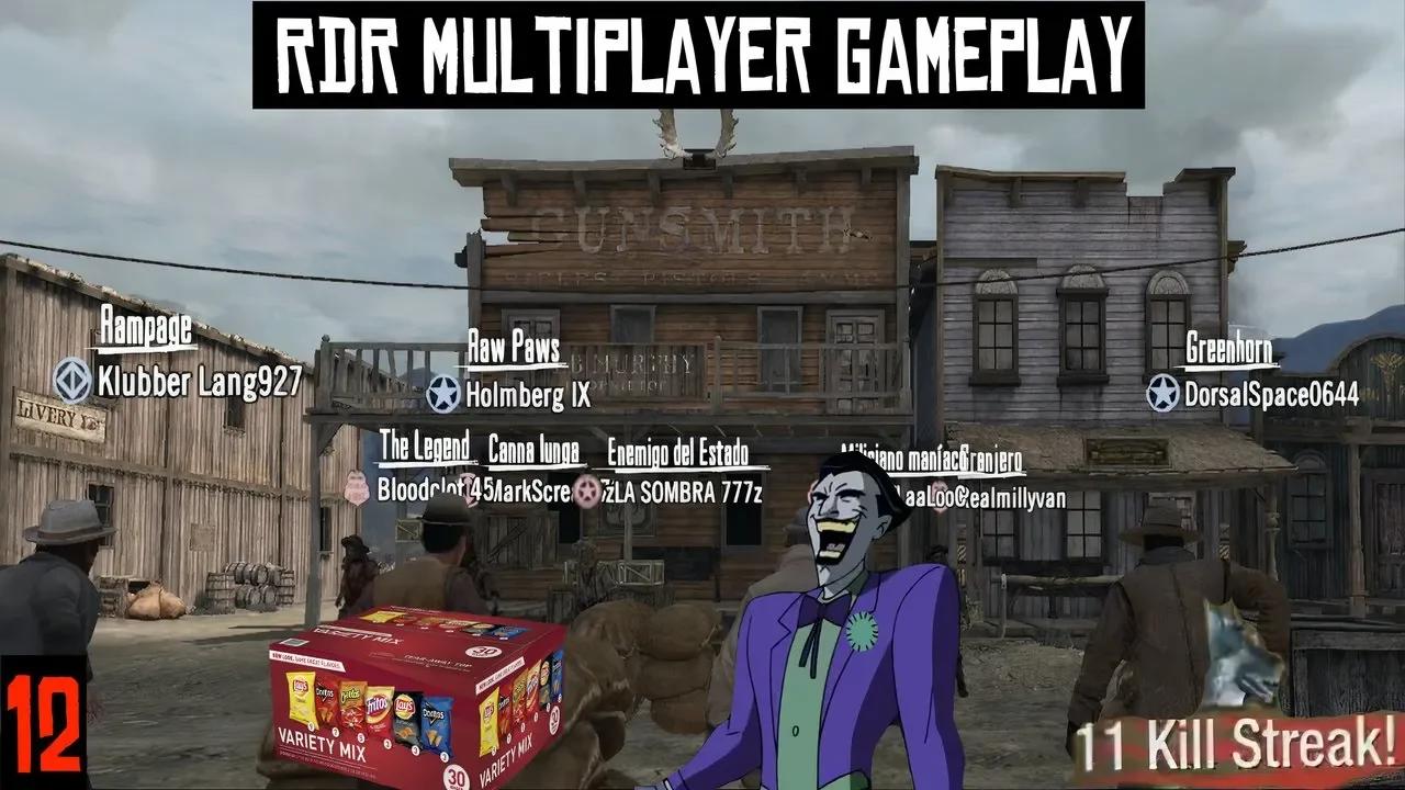 Red Dead Redemption RDR1 Online Multiplayer Gameplay 12: Map Variety ...