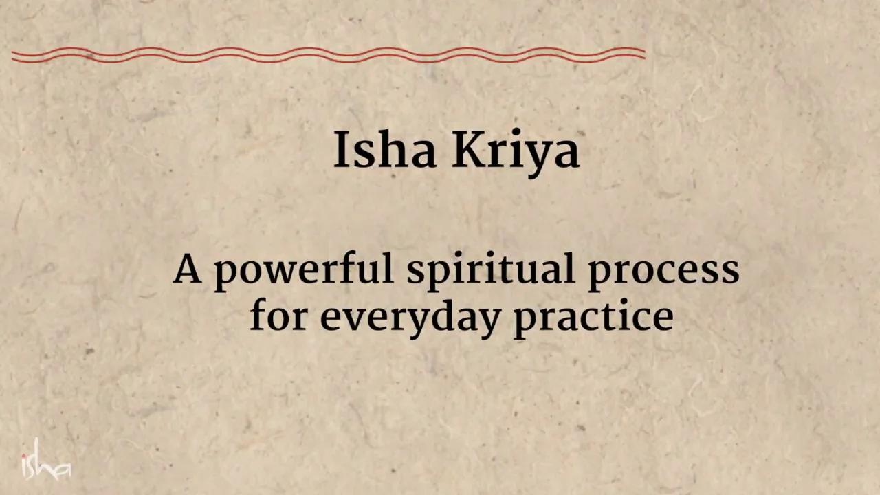 Isha Kriya Meditation Guided by Sadhguru
