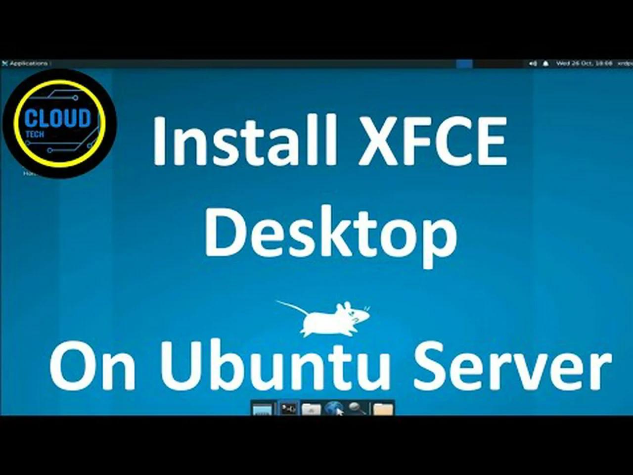 How to Install XFCE GUI Desktop on Ubuntu Server VPS and access by RDP ...